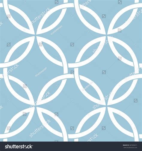 Interlocking Circles Pattern Seamless Vector Background Stock Vector Royalty Free 367005671