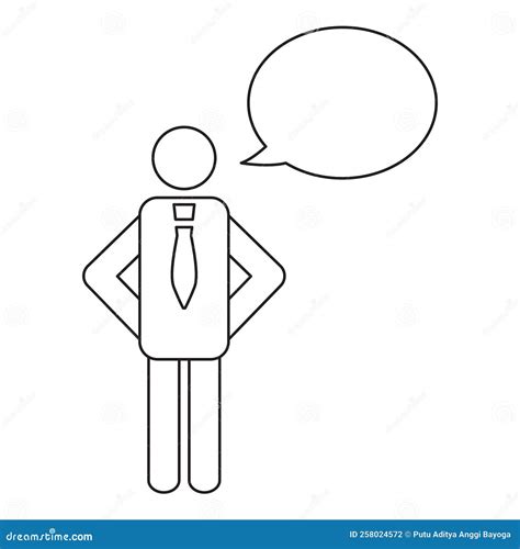 Thin Line Business Talk Stock Vector Illustration Of Logo 258024572