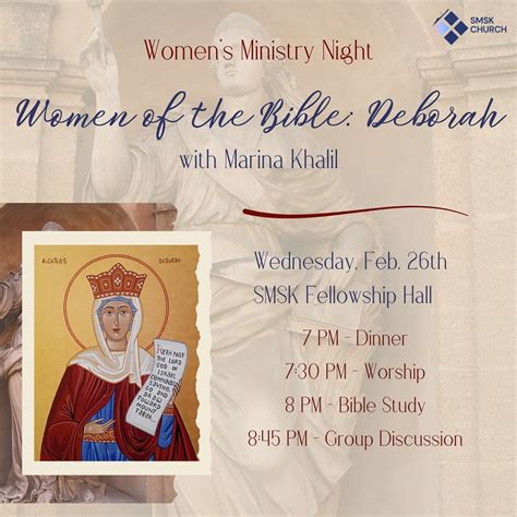 Our Womens Ministry Is Continuing Their “women Of The Bible” Series