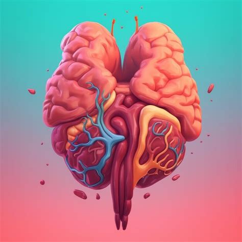 Premium Ai Image Cartoon Human Organs Diseases Of Organs Heart Liver