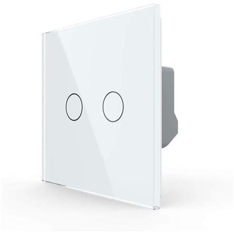 Eu Standard Interrupteur Tactile Va Et Vient 2 Boutons Écran Tactile