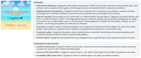 Capgemini Data Modernization Services Capabilities 2023 Hfs Research