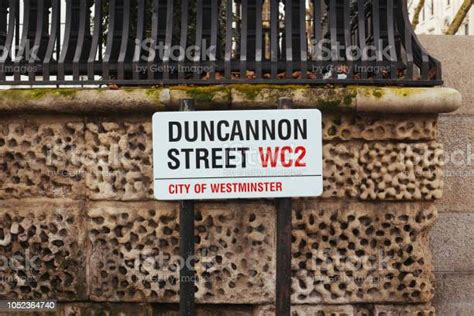 Duncannon 스트리트 시티 오브 웨스트민스터 런던에 거리 표지판 런던 잉글랜드에 대한 스톡 사진 및 기타 이미지 런던