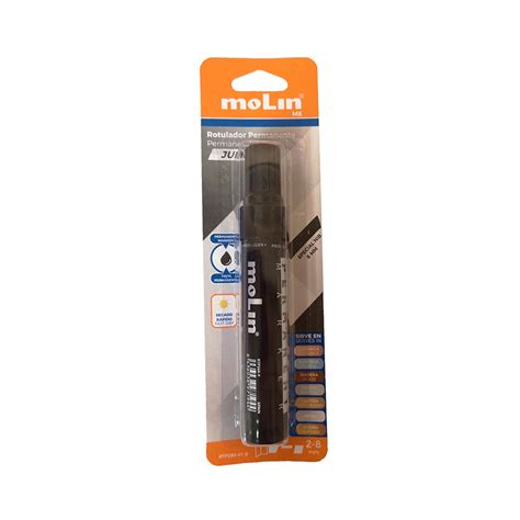 Rtp260 01 9 Molin Blister 1 Marcador Jumbo Permanente Preto Interpilhas