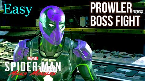 Prowler Boss Fight Marvels Spider Man Miles Morales Youtube