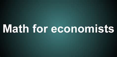 Mathematics For Economists For Pc Free Download And Install On Windows