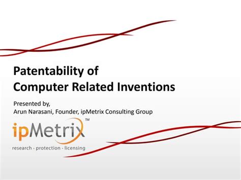 Patentability Of Computer Related Inventions Cris In India Ppt
