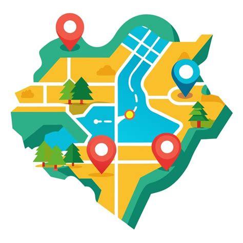 Map Clipart Cartoon Style Vector Illustration Premium Ai Generated Vector