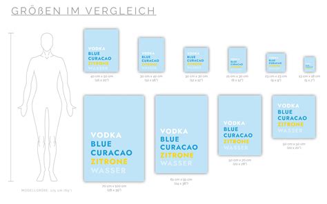 Poster Cocktail Blue Lagoon Text Motivisso