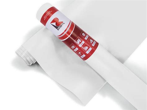Rwraps™ White Matte Vinyl Wrap Car Wrap Film