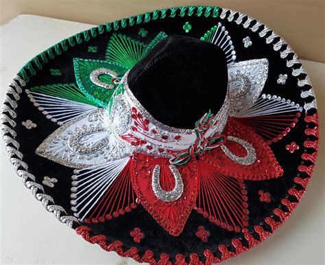 Pigalle Mexican Hat Vintage Mariachi Sombrero 7x Xxxxxxx Black Etsy