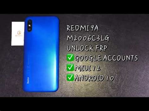 REDMI A M C LG UNLOCK FRP ANDROID MIUI GOOGLE ACCOUNT YouTube