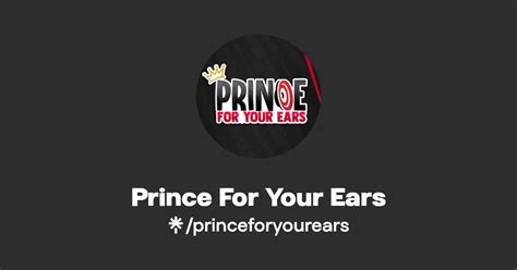 Prince For Your Ears Twitter Instagram Linktree