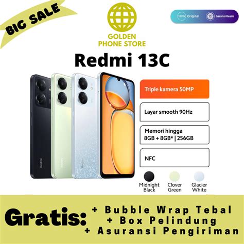 Jual Xiaomi Redmi 13C 6GB 128GB Original Garansi Resmi Xiaomi Indonesia Shopee Indonesia