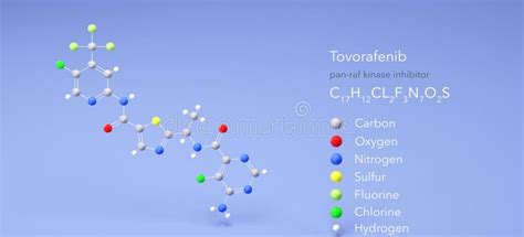Tovorafenib Molecule Stock Illustrations 4 Tovorafenib Molecule Stock Illustrations Vectors
