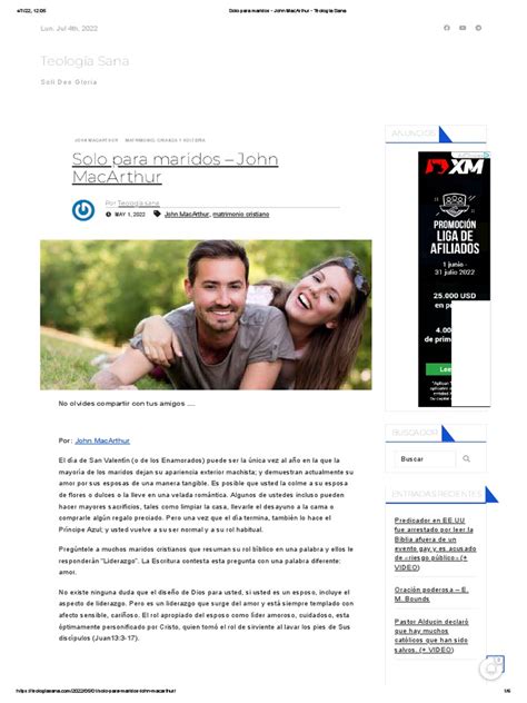Solo Para Maridos John Macarthur Teología Sana Pdf