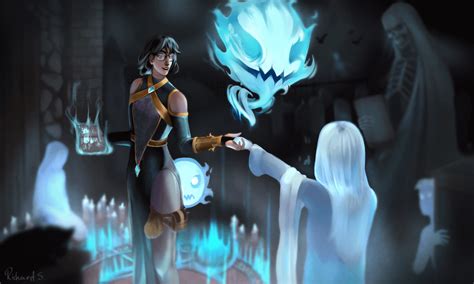 [comm] Spirit Summoning Bard Illustration R Dnd