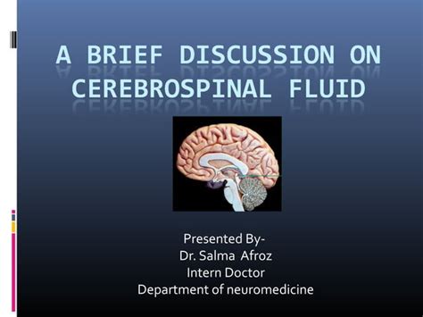 Csf And Its Abnormalities Ppt