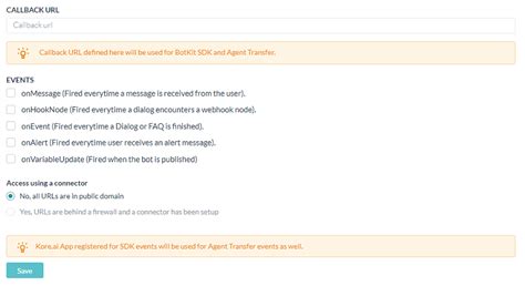 SDK Configuration Kore Ai Documentation V7 2