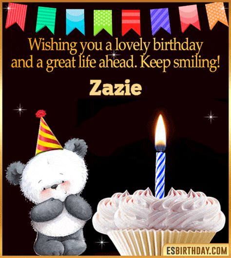 Happy Birthday Zazie  🎂 Images Animated Wishes【28 S】