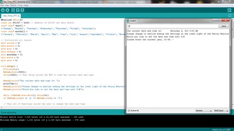 Setting Clock RTC Arduino Dengan Serial Monitor