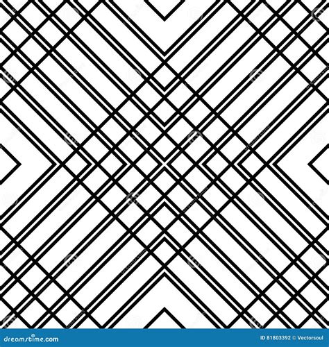 Grid Mesh Seamless Geometric Pattern Monochrome Texture Stock Vector Illustration Of