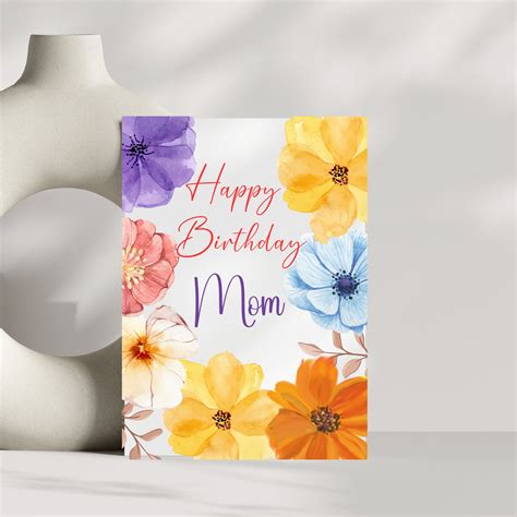 Happy Birthday Card For Mom Birthday T Idea Mom Birthday Card Mom