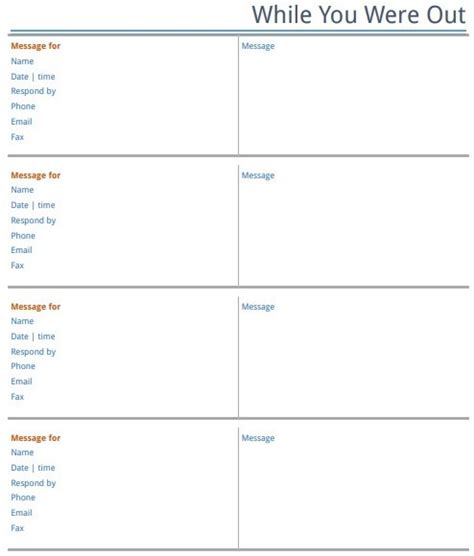 Free Printable Call Log Templates Word Excel PDF Best Collections
