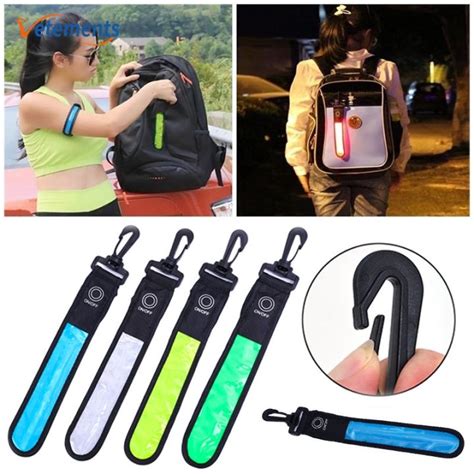 Backpack Reflector Strip Bicycle Hiking Bag Led Reflector Label For