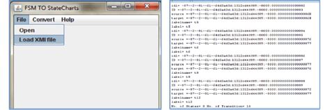 2 Loading Xmi File Option And The Output During Loading It Download