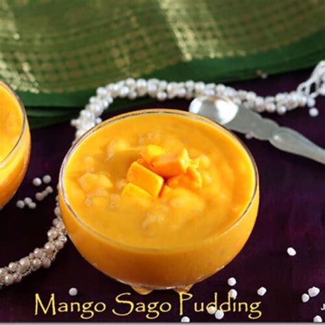 Mango Sago Pudding Jeyashris Kitchen