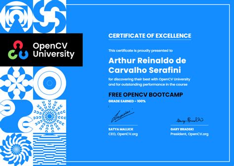 Opencv Free Opencv Bootcamp Certificate Opencv