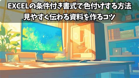 Excelの条件付き書式で色付けする方法｜見やすく伝わる資料を作るコツ ちょげぶろぐ