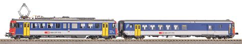 PIKO 96854 2er Set Rbe 4 4 NPZ SBB IV Triebwagen Steuerwagen World Of