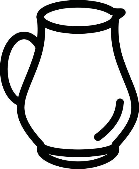 Line Art Illustration Of Jug Icon 24243528 Vector Art At Vecteezy
