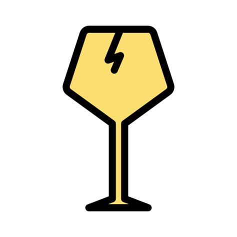 Fragile Generic Outline Color Icon
