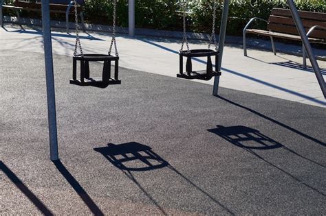 Premium Photo Swing In The Playground