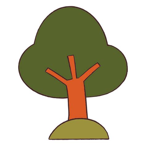 Doddle Of Tree Minimalistic Png And Svg Design For T Shirts