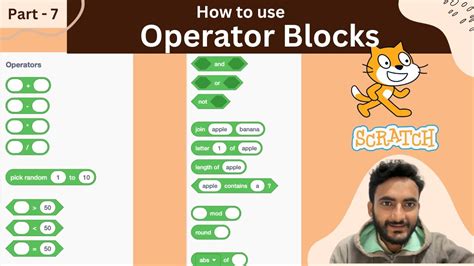 Part 7 Introduction To Operators Blocks Of Scratch Basics Of Scratch Hindi Youtube