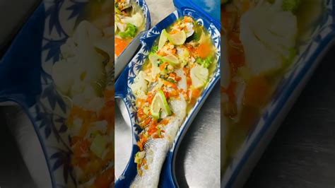 Steam Sea Bass With Limes Sauce Youtube