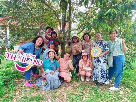 คึกคัก นทท แห่เที่ยวชมสวนทุเรียนบ้านไร่ อุทัยธานี