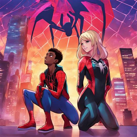 Miles Morales Spider Man With Gwen Stacy By Mason776 On Deviantart