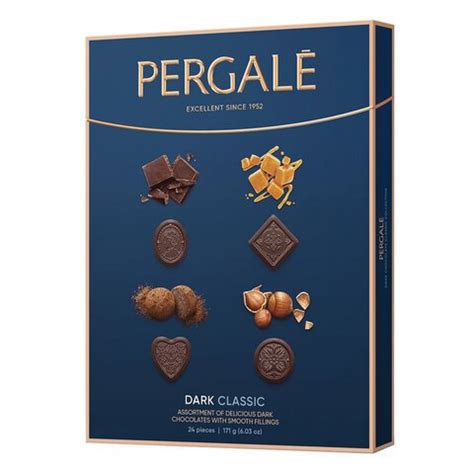 Конфеты шоколадные PERGALE ассорти, из темного шоколада, 171 г ...