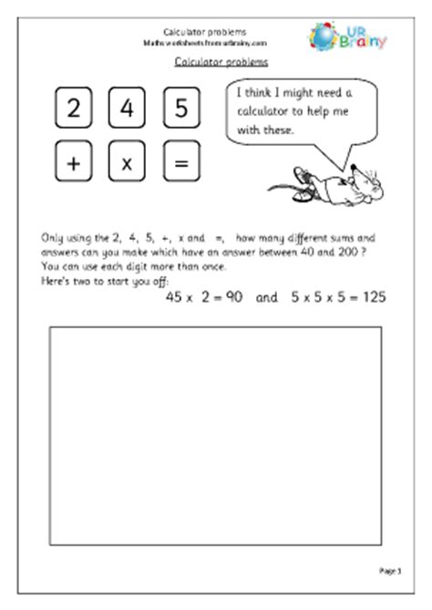 Reasoning/Problem Solving Maths Worksheets for Year 3 (age 7-8 ...