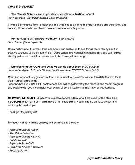 Cop29 Climate Actions Plymouth Climate Hub