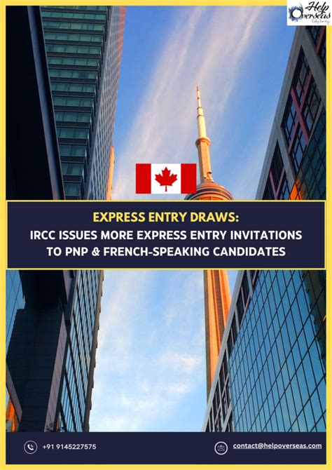 Ircc Express Entry Draw Pnp And French Speaking Candidates