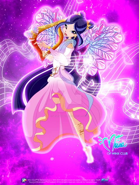 Winx Club Musas Divinix With Bg By Genesisdraws On Deviantart