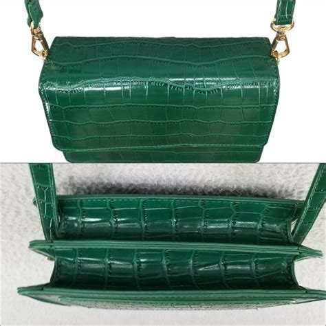 Telena Bags Telena Crossbody Shoulder Bag Crocodile Embossed Pu