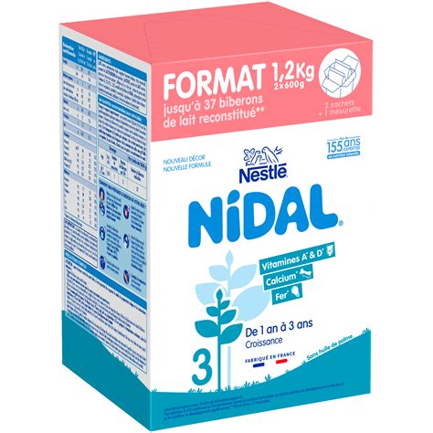 Lait De Croissance Nestle Nidal 3 2 Sachets Nestlé Bébé