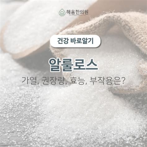 알룰로스 권장량섭취량 가열 효능 그리고 부작용 스테비아와 차이까지 네이버 블로그